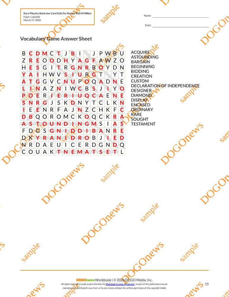 Ecology Word Search Answer Key
